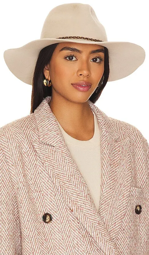 Hat Attack Ruby Hat In Ivory - Beige & Brown | Editorialist